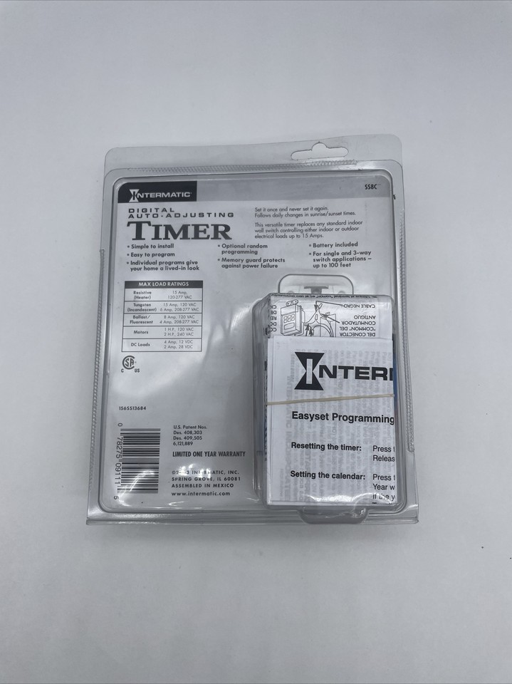 Intermatic SS8C Digital Auto Adjusting Sun Timer Programmable New ...