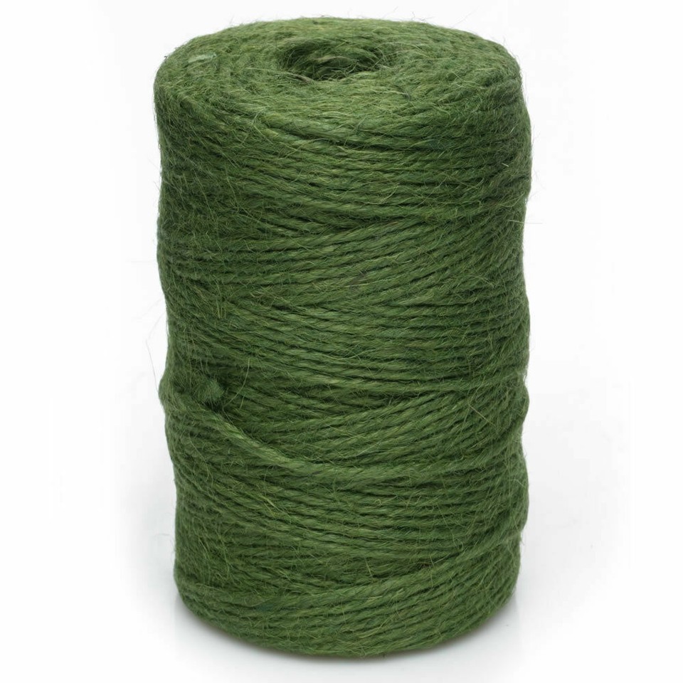 Green Jute Garden Floral Biodegradable Twine 60M Horticultural String ...