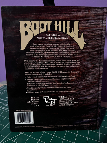 TSR Boot Hill RPG 3rd Edition Rules for sale online | eBay