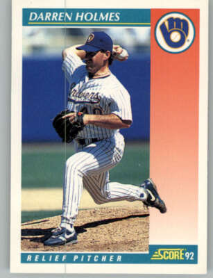 1992 Score #753a Darren Holmes NM-MT Brewers | eBay