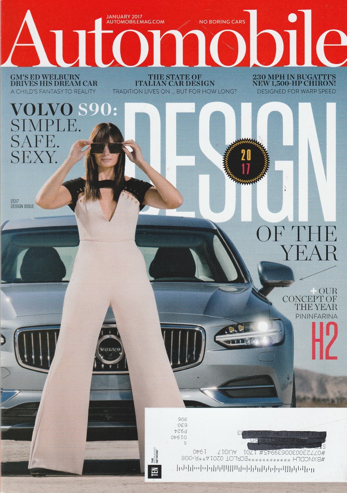 Automobile Jan 2017 - Volvo S90 - Pininfarina H2 - Bugatti Chiron | eBay