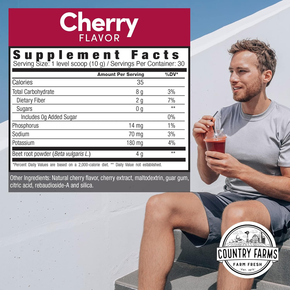 Country Farms Bountiful Beets Powder 30 Servings Cherry Flavor ...