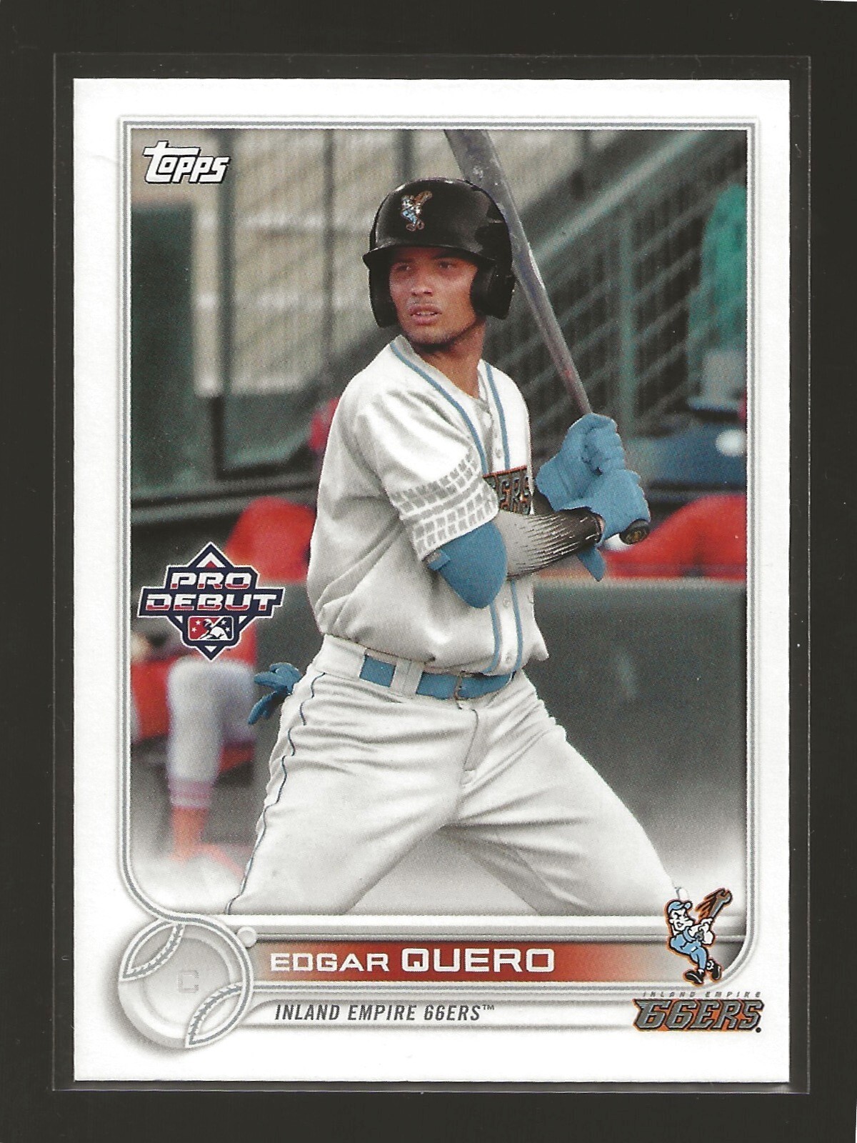 2022 Topps Pro Debut Base Card Edgar Quero Inland Empire 66ers Angels ...
