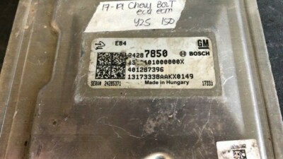 2017-2019 Chevy Bolt ecu ecm computer 24287850 | eBay