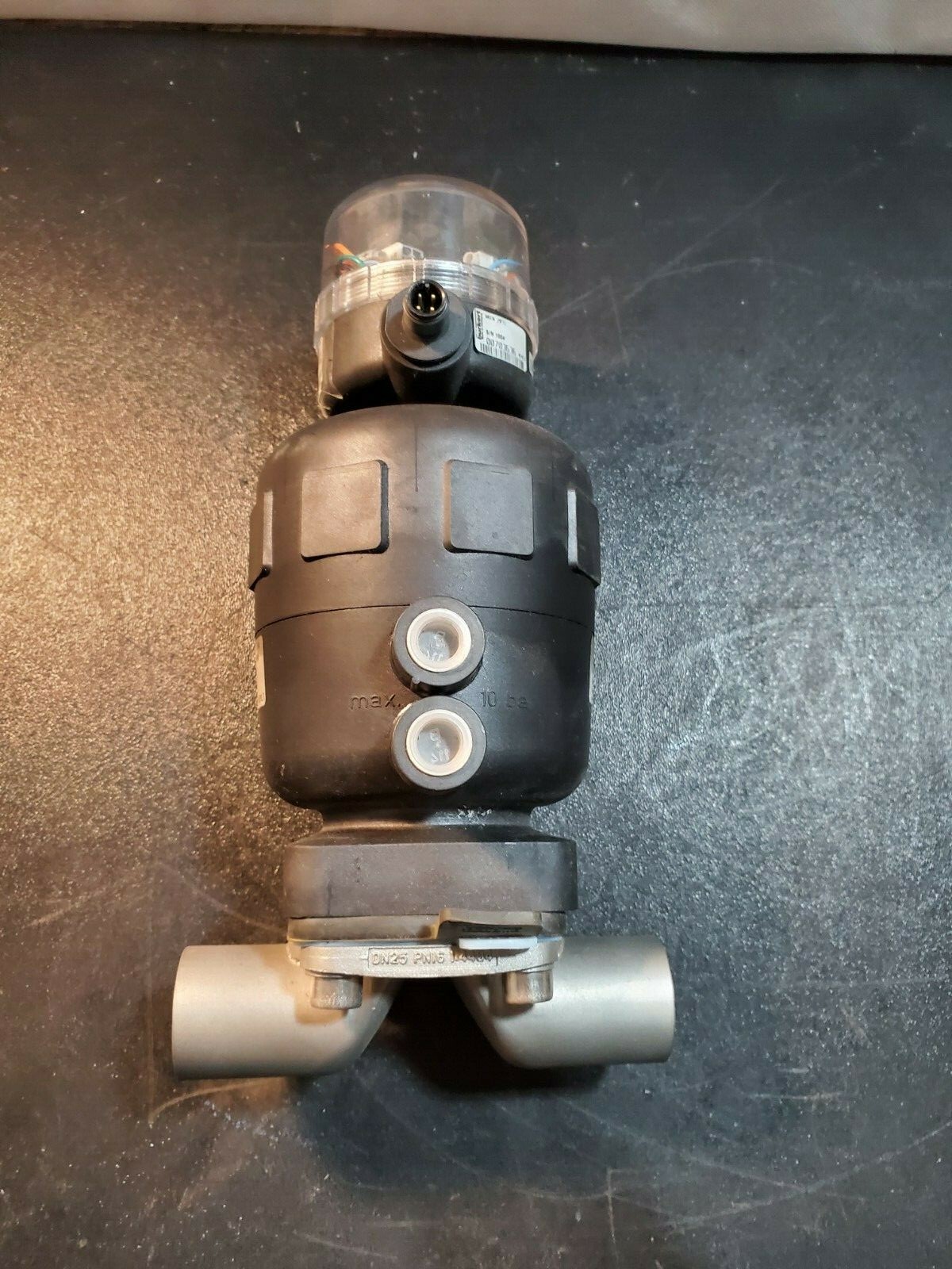 New Burket 2031 A 25,0 stainless pneumatic control valve w/ 1062 switch ...