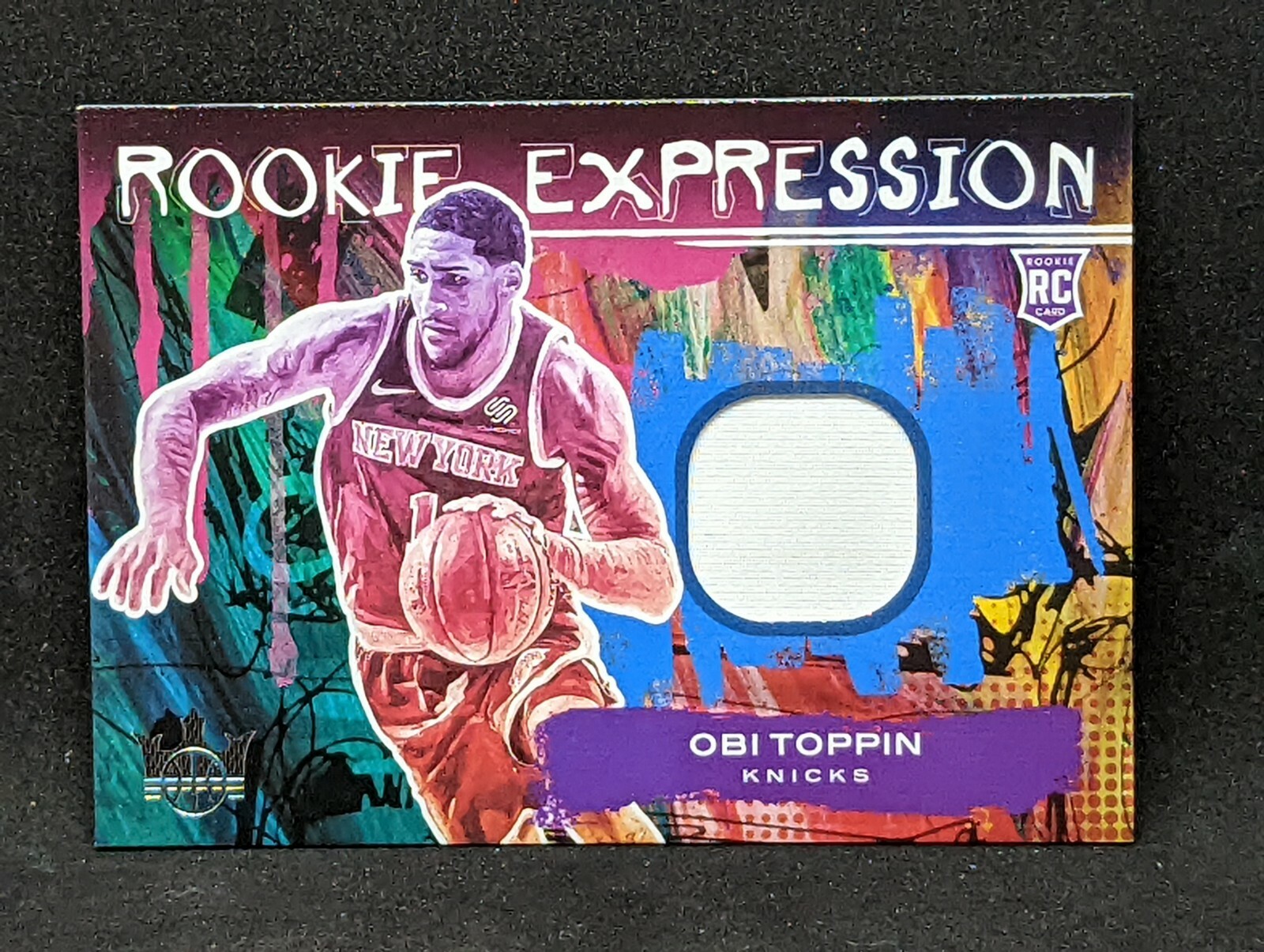 2020-21 Court Kings Obi Toppin Rookie Expression Jersey Relic RC Knicks ...