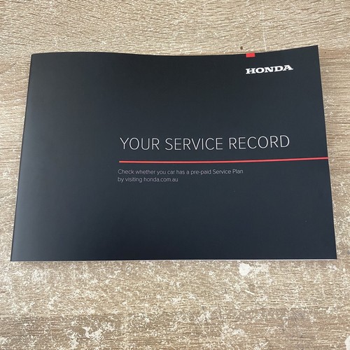 BLANK HONDA SERVICE LOG BOOK BOOKLET | eBay Australia