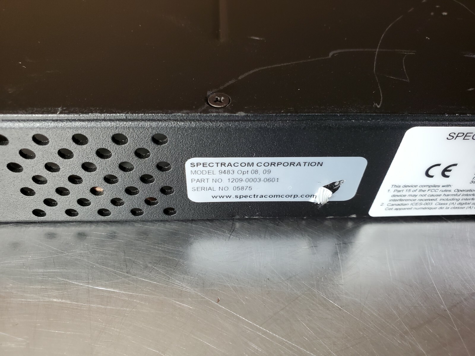 Spectracom NetClock 9483 Time Server/Master Clock Option 08 09 ~60 Day ...