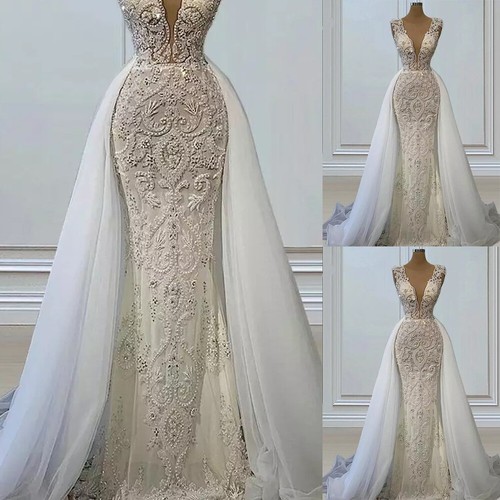 White Ivory Tulle Detachable Skirt Wedding Removable Train for Dresses ...