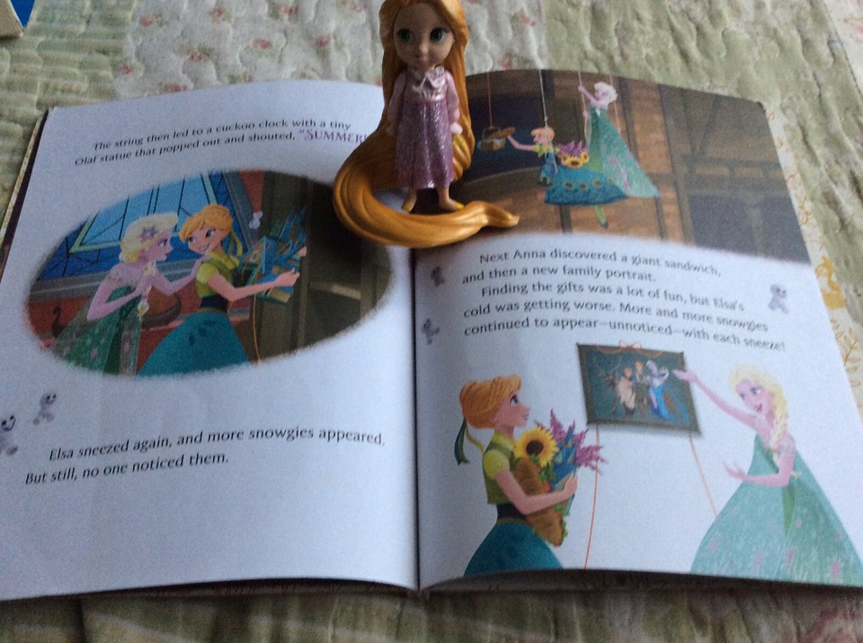 Junk Drawer Lot Of Six Frozen Toys Books Puzzle Dolls Cake Topper | eBay