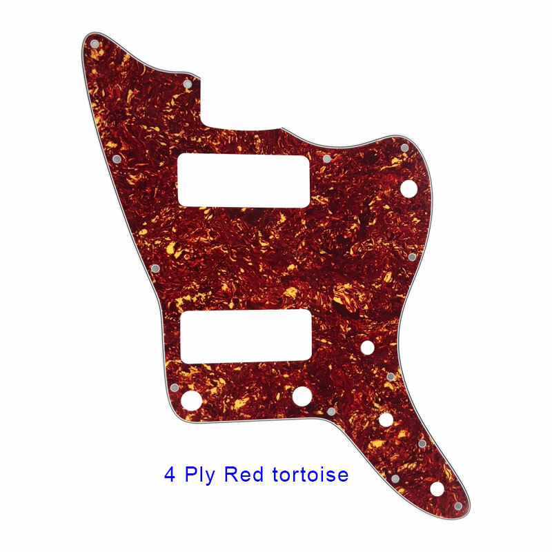 NO upper controls Jazzmaster Guitar Pickguard With P90 Humbucker, Red ...