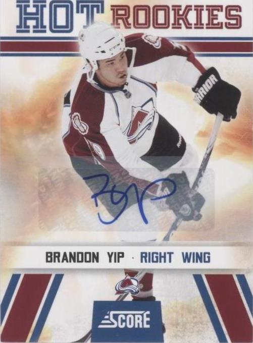 2010-11 Score - Hot Rookies Brandon Yip #507 Signatures (AU, RC) for ...