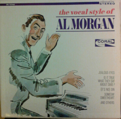 Al Morgan (3) - The Vocal Style Of Al Morgan 1965 LP, Album Coral CRL ...