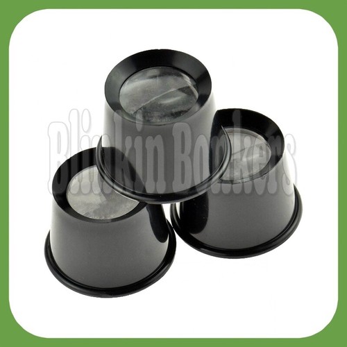 SET OF 3 EYE LOUPES WATCHMAKERS JEWELLERS LENS LOOP MAGNIFYING EYEGLASS ...