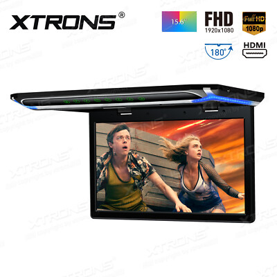 15.6" FHD Screen Flip Down Car Roof Monitor Ceiling TV FHD TFT HDMI ...