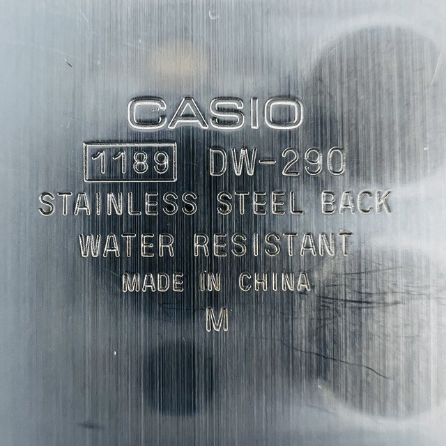 Vintage 90s Casio Digital Watch DW-290 Module 1189 Mission Impossible ...