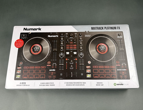 Numark Mixtrack Platinum FX 4-Deck Serato DJ Controller w Displays & FX ...