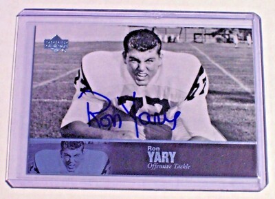 2011 Upper Deck College Legends Autograph Ron Yary USC Vikings Rams | eBay