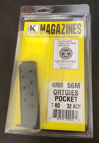 ORTGIES Pocket - .32ACP 32 ACP - 7 RD PISTOL MAGAZINE - TRIPLE K 56M ...