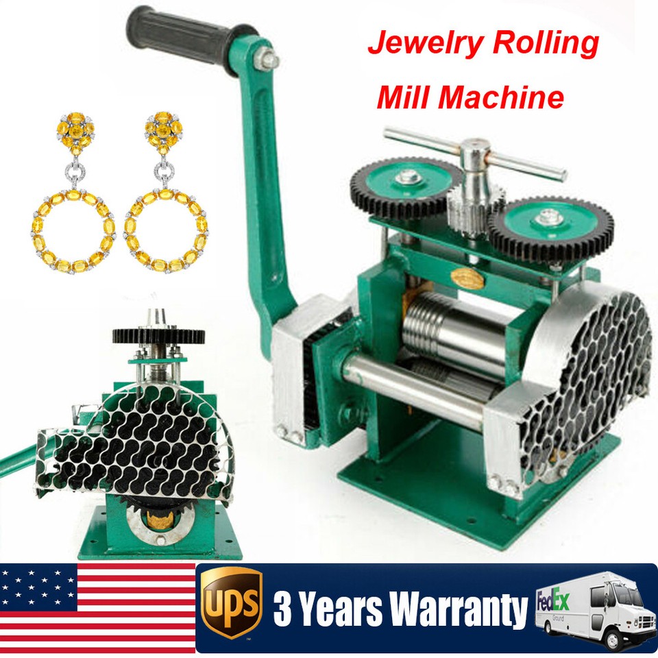 Rolling Mill Machine Rollers Metal Wire Flat Jewelry Tool Manual ...