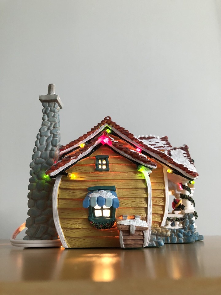 Disney Toon Town Mickey Mouse Christmas Village House | eBay UK