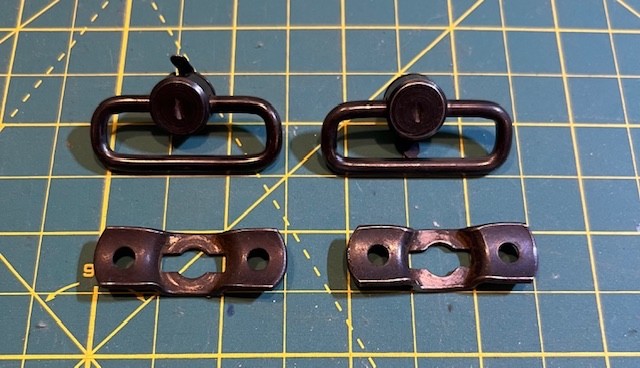 Vintage 2 Mossberg 42 43 44 Sling Swivels & Bases - Detachable Type | eBay