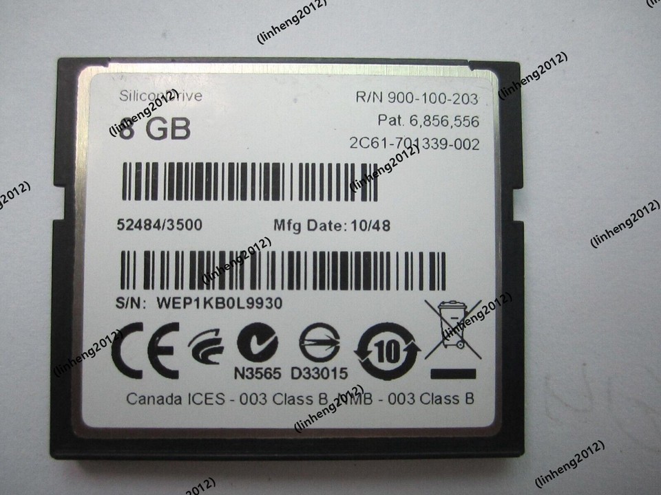 WD SiliconDrive 8GB PATA CF Industrial CF MEMORY CARD SSD-C08G-3500 | eBay
