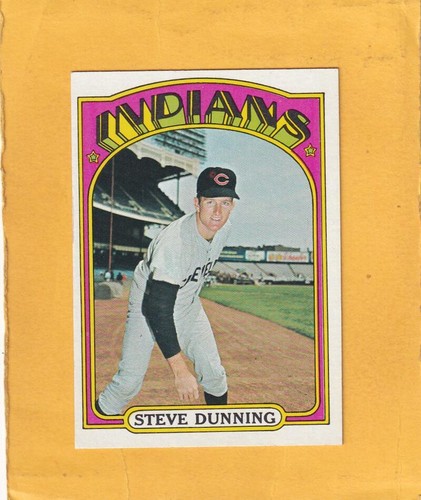 1972 Topps #658 Steve Dunning Indians EX/NM #25376 | eBay