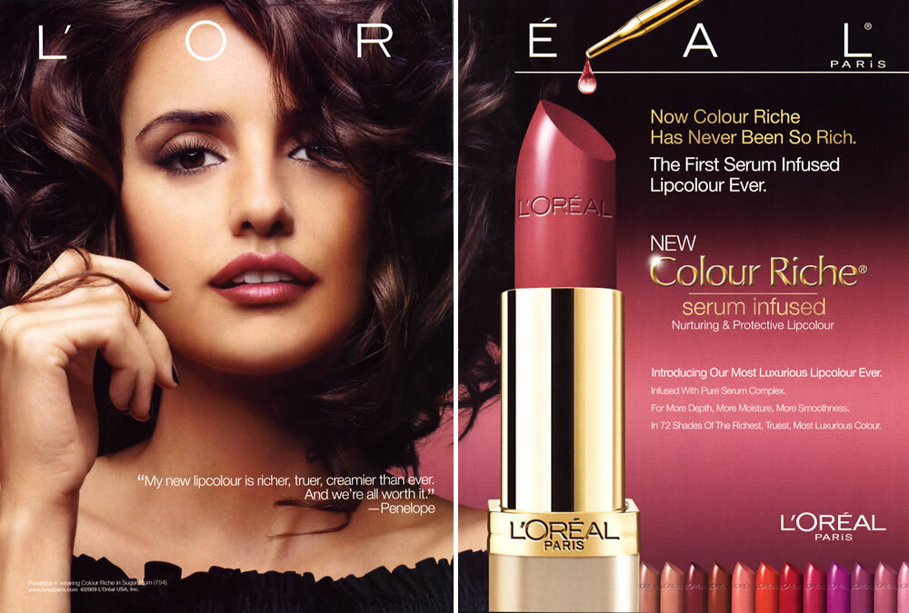 Loreal Lipstick Ad