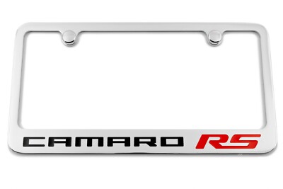 Camaro RS Engraved Chrome Plated License Plate Frame Made In USA | eBay