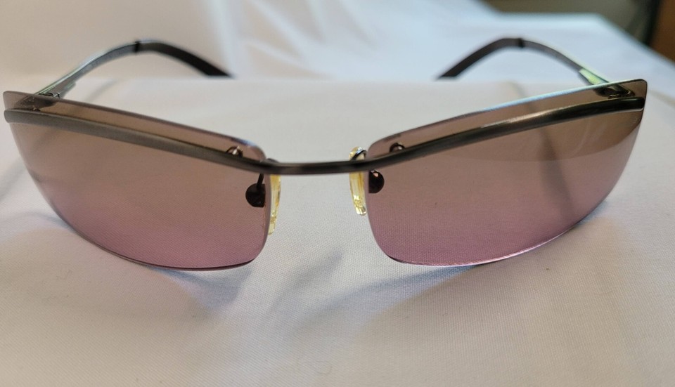 Vintage Arnette Sunglasses - Sideshow 3022-517/14 Wrap Rimless Made In ...