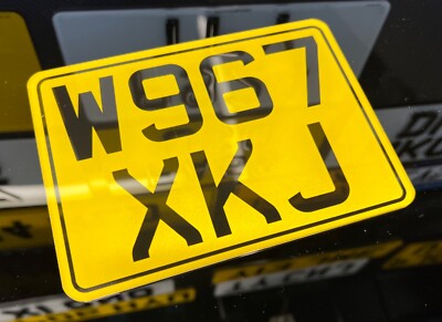 Small 8x6 motorcycle Motor Bike Novelty number plate Bike Font free ...