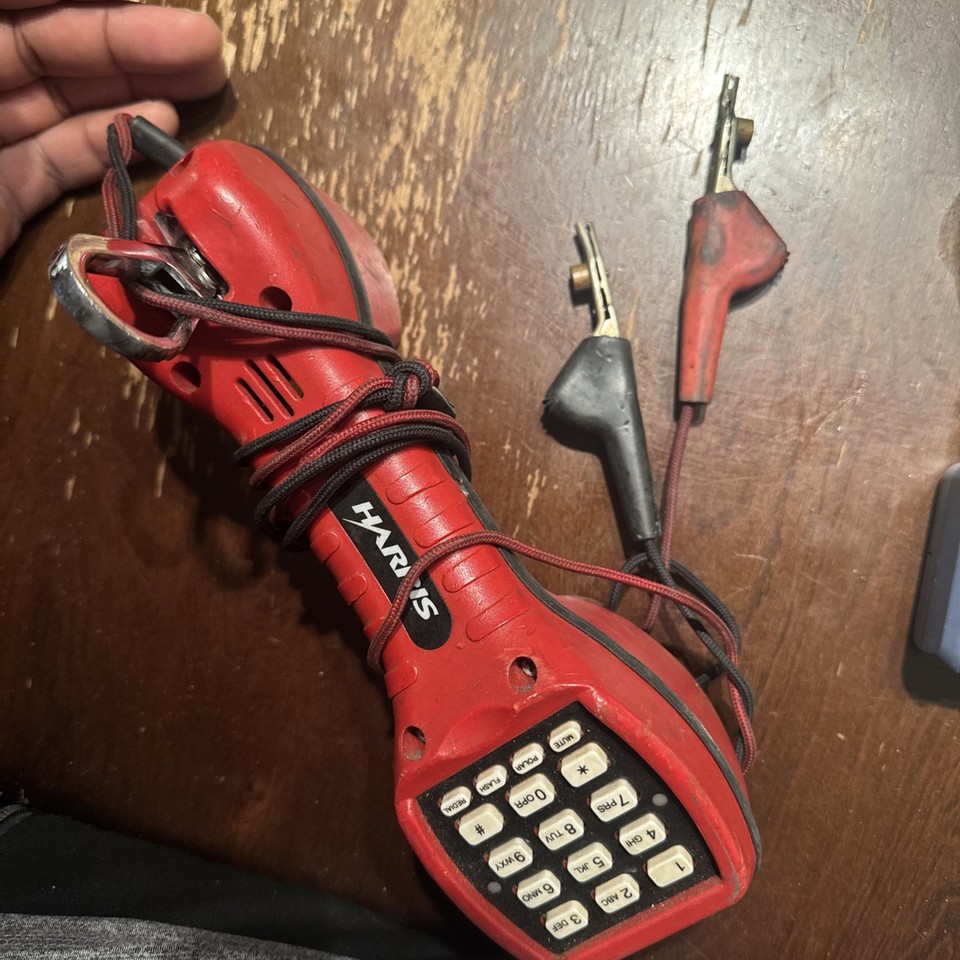 Tempo TM-700 Telephone Test Set Lineman'S Butt Set Tele-Mate Works Clip ...