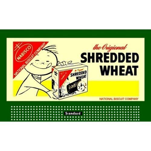 HO 1 1/2" x 3" BILLBOARD SIGN GLOSSY SHREDDED WHEAT | eBay