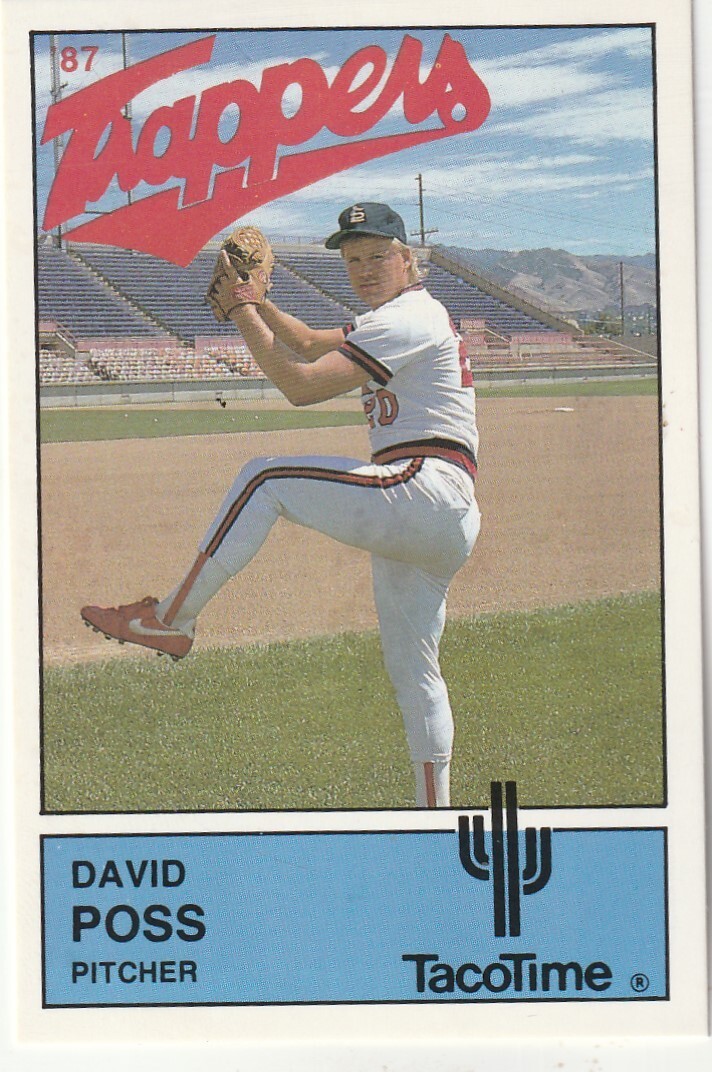 FREE SHIPPING-MINT-1987 Salt Lake Trappers Team Issue David Poss #27 | eBay