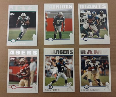 2004 Topps Football Cards Singles U-Pick #201-385 .25 Total SHIPPING ...