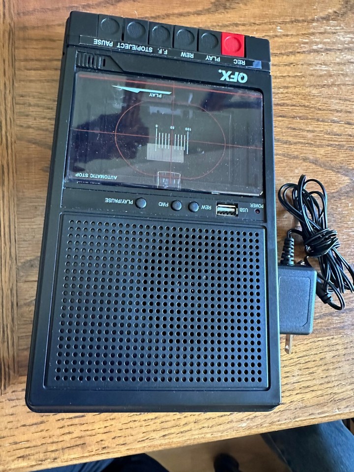 QFX RETRO-39 Portable Shoebox USB to Cassette Tape Recorder | eBay