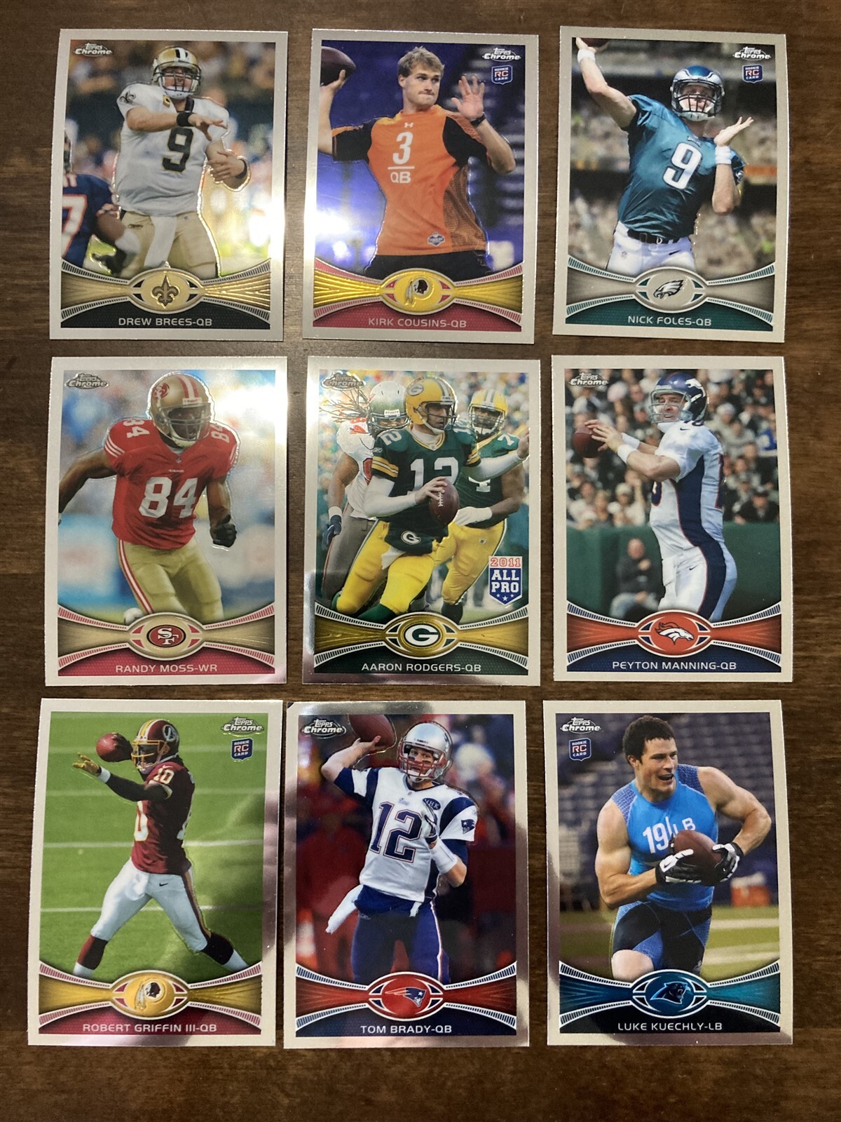 2012 Topps Chrome Football Near Complete Set (213/220 Cards) | eBay