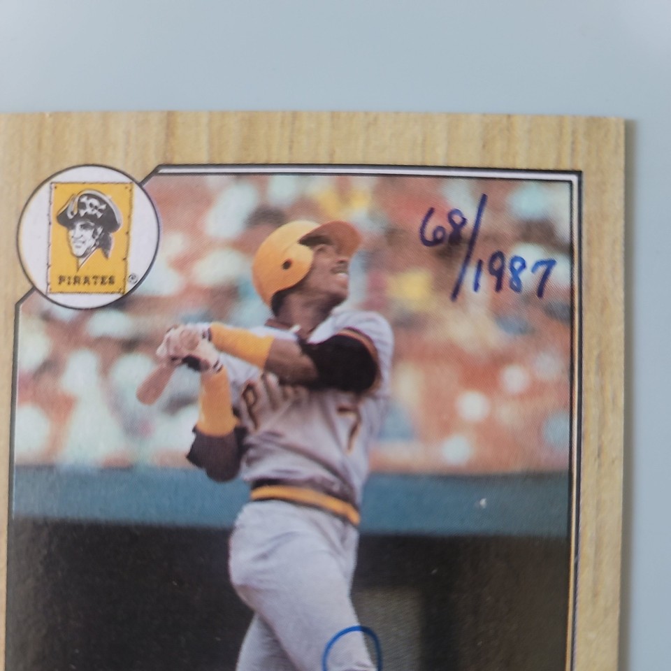 Signed Barry Bonds Rookie Card #320 Multiple Misprints! #68 of 1987 | eBay