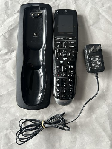 Logitech Harmony One Touch Screen Remote with Charging Base & Cords ...