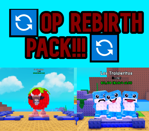 🔄 Plants VS Brainrots OP Rebirth Pack! 🔄 [Los tralaleritos and La tomatoro] | eBay