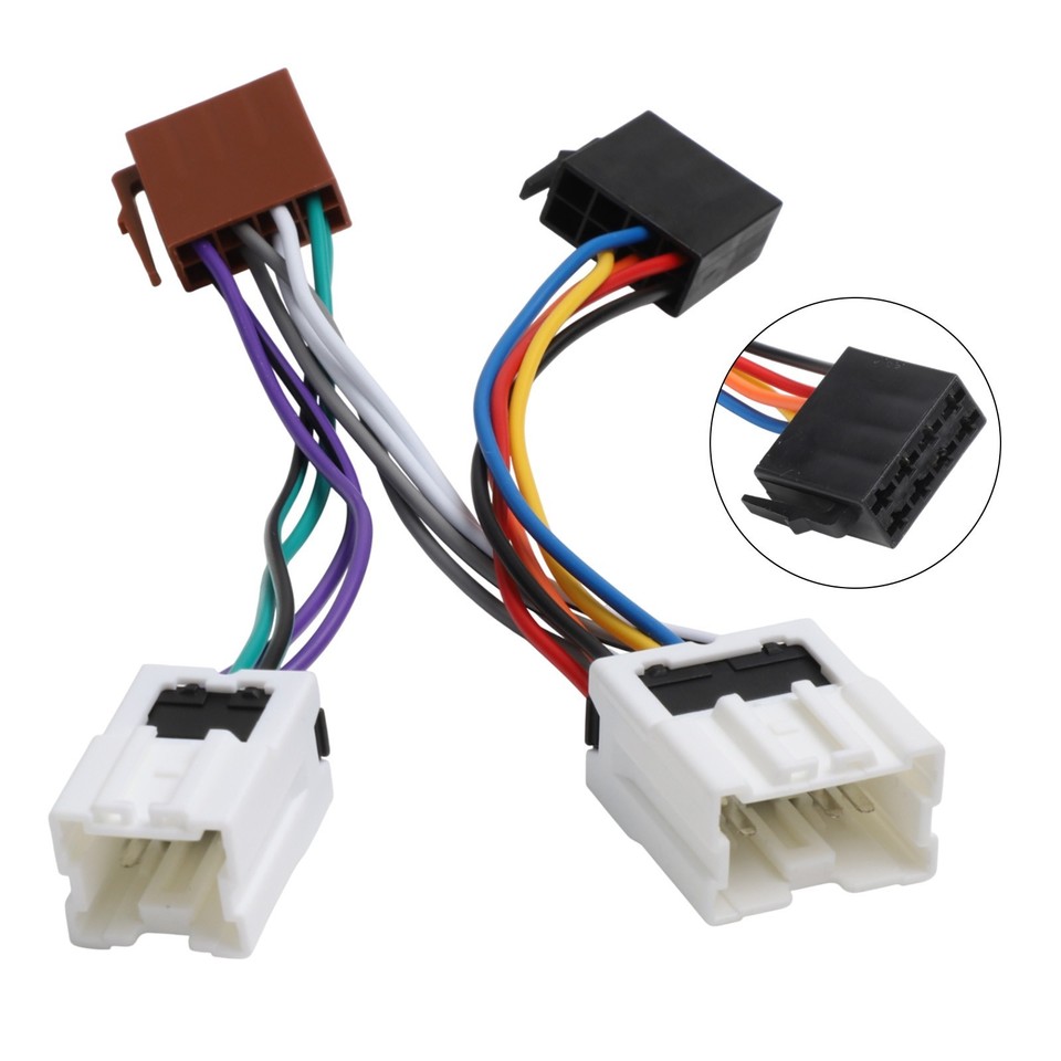 ISO Connector for Car Audio Systems in For Nissan and For Infiniti ...