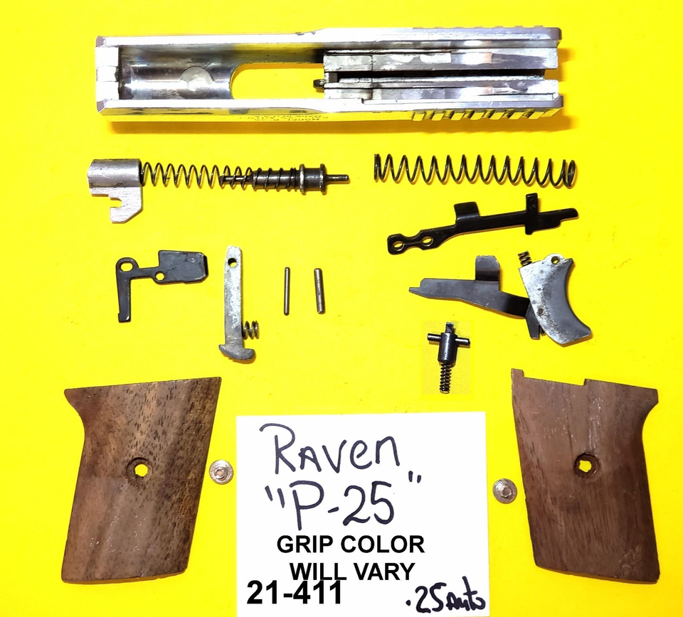 RAVEN P 25 SLIDE GRIPS SLIDING SAFETY GUN PARTS ITEM # 21-411 | eBay