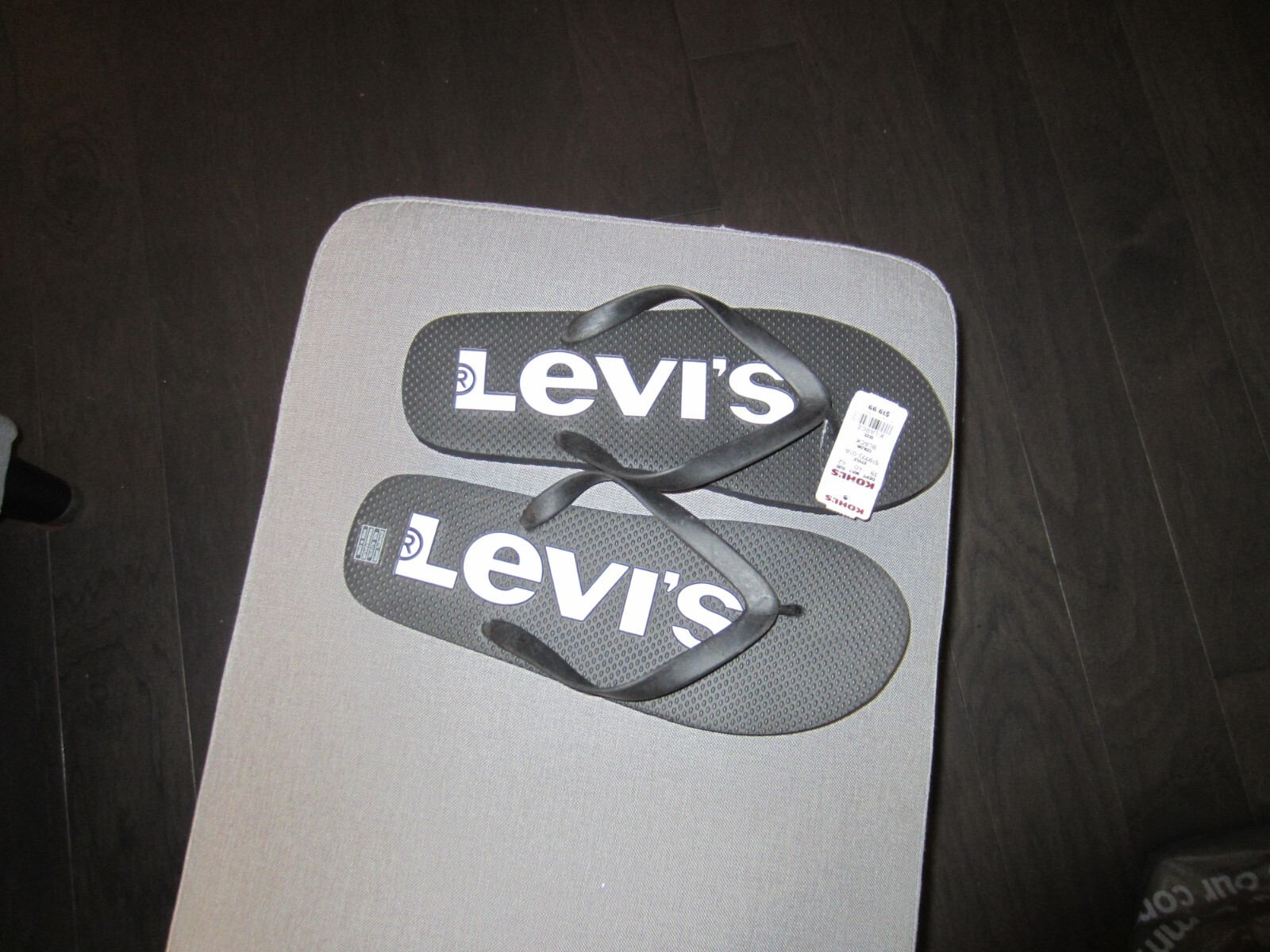 Men Levi's Flip Flops Black Rubber Shoes Size XXL | eBay
