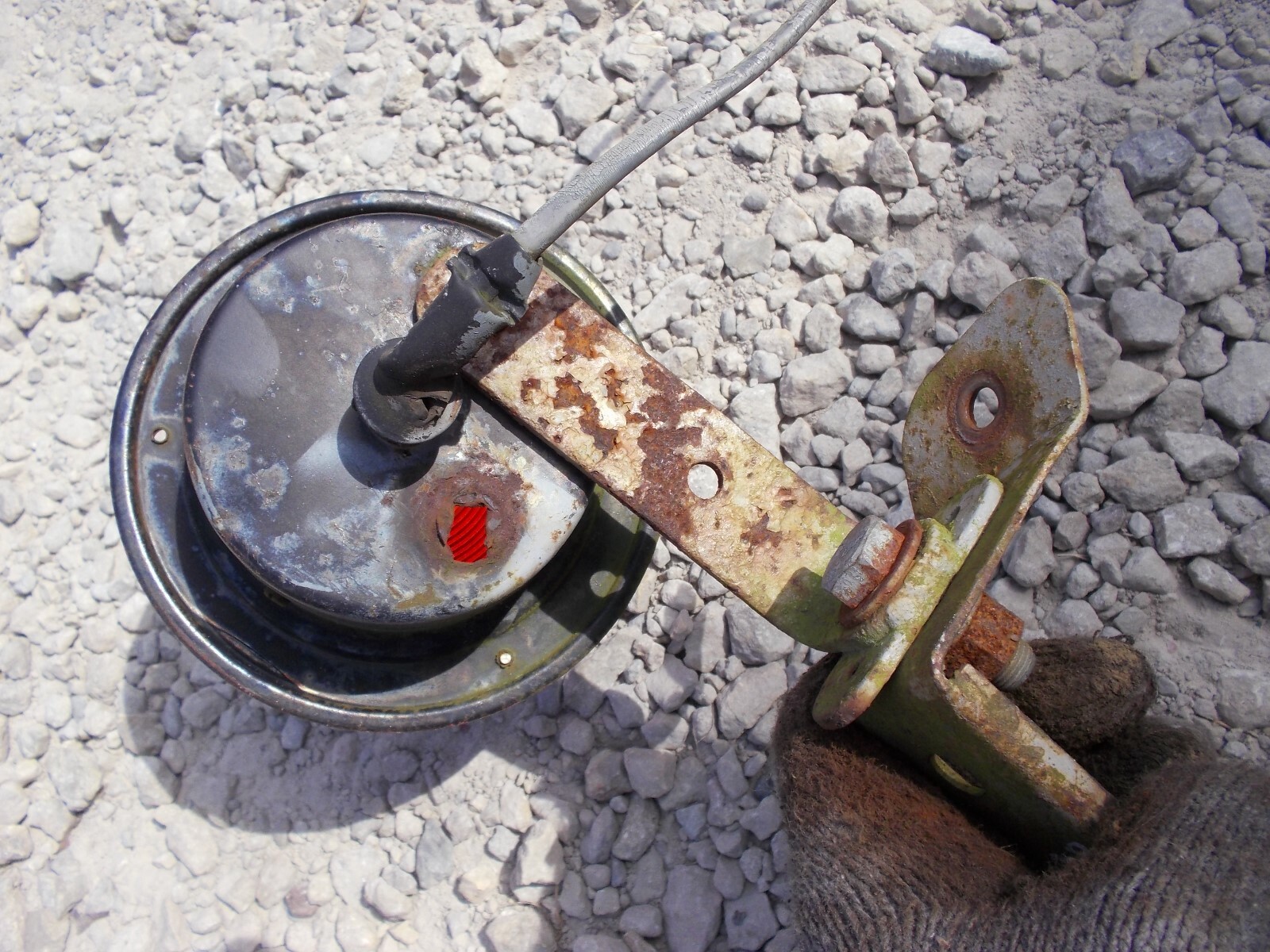 Ford 9N Tractor rear red light + mount brace bracket t fender bracket ...