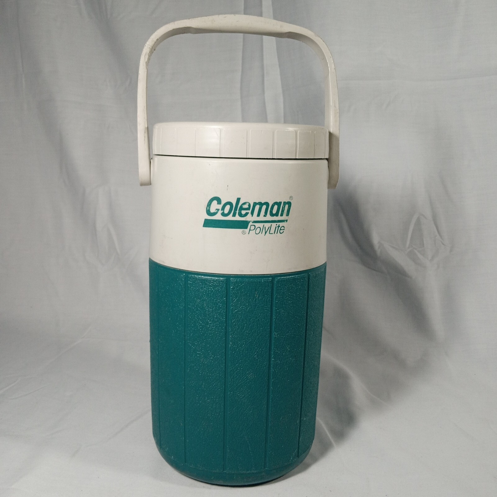 Vintage Coleman PolyLite Half Gallon Thermos Jug Cooler Green 1/2 Gal ...
