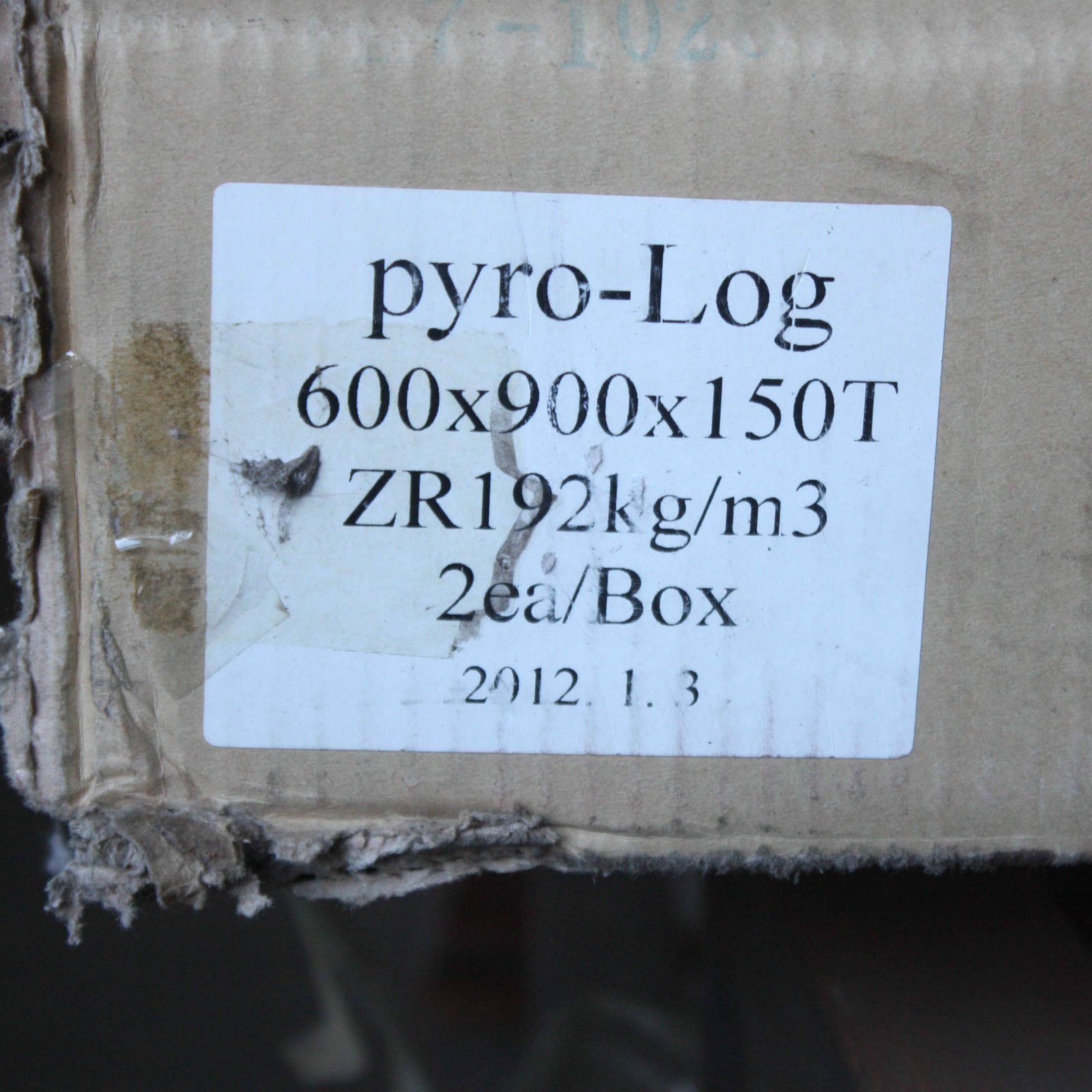 Morgan Thermal Ceramics Superwool pyro-log 600x900x150T ZR192kg/m3 ...