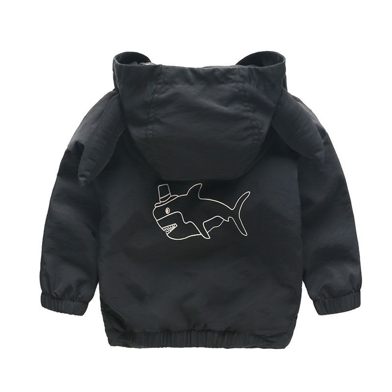 Toddler Baby Boys outerwear Hooded coats shark Jacket Kids Boys Clothes ...