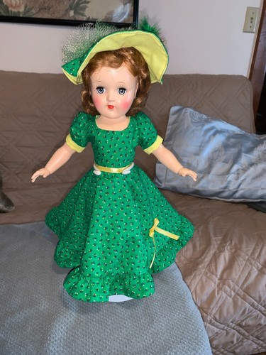 Doll Clothes fits 14" Ideal Toni Doll Green Floral Ensemble' | eBay