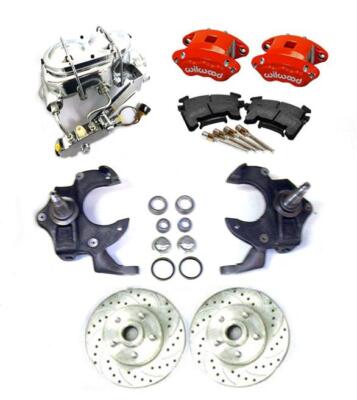 1967 1969 Camaro Firebird F Body 2" Drop Power Disc Brake Kit Chrome ...